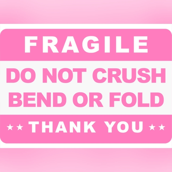 Office | 24 Fragile Do Not Crush Bend Fold Label Sticker | Poshmark